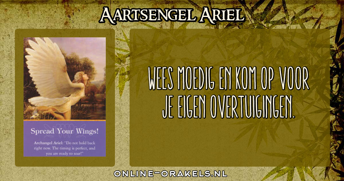 Aartsengel Ariel | Aartsengelenorakel | Online Orakels