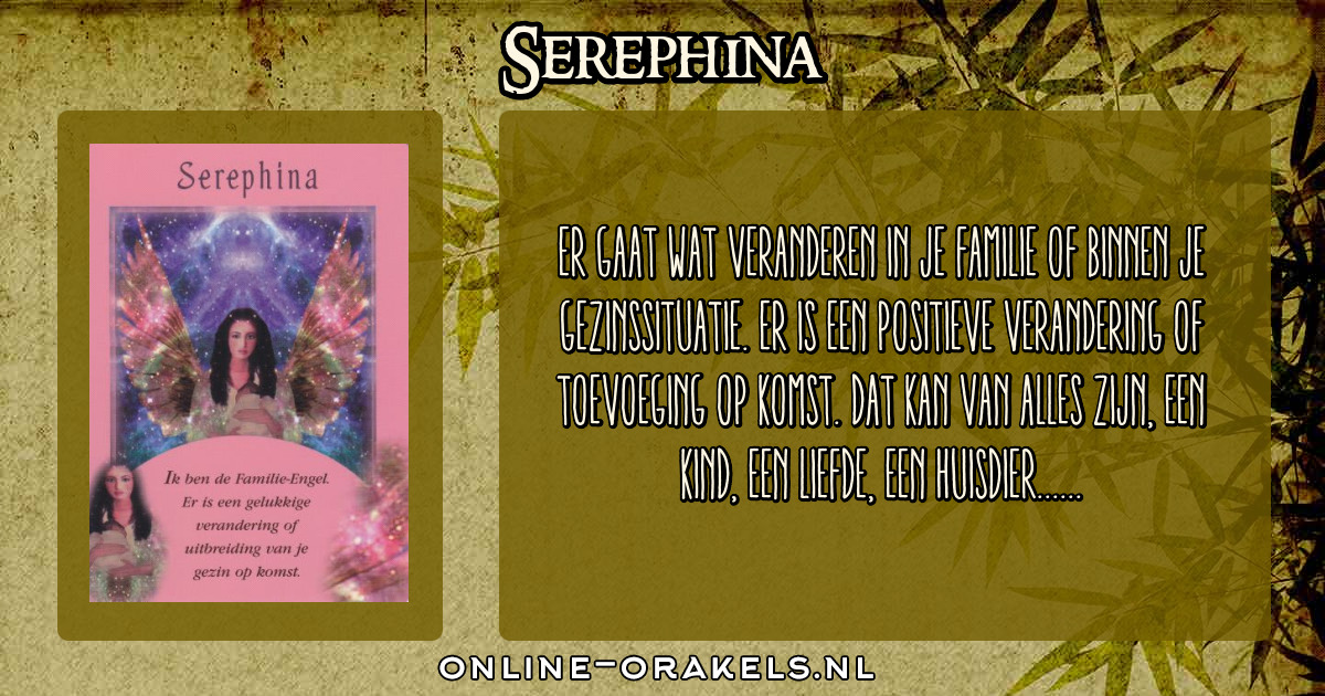 Serephina | Boodschappen van de engelen | Online Orakels