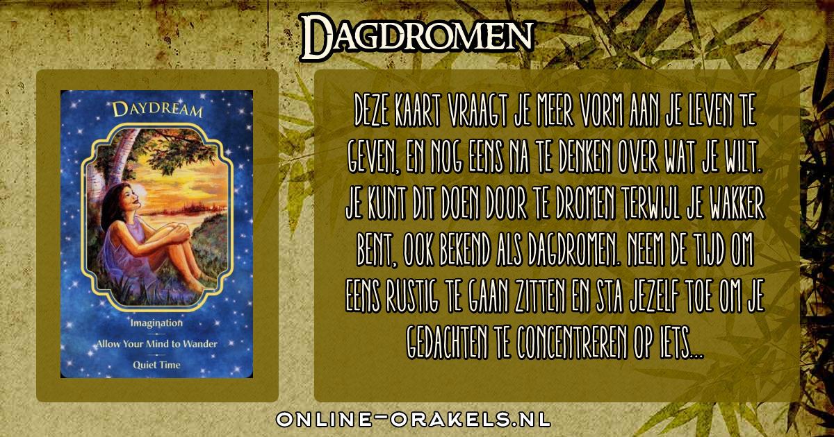 Dagdromen | Engelendromen | Online Orakels