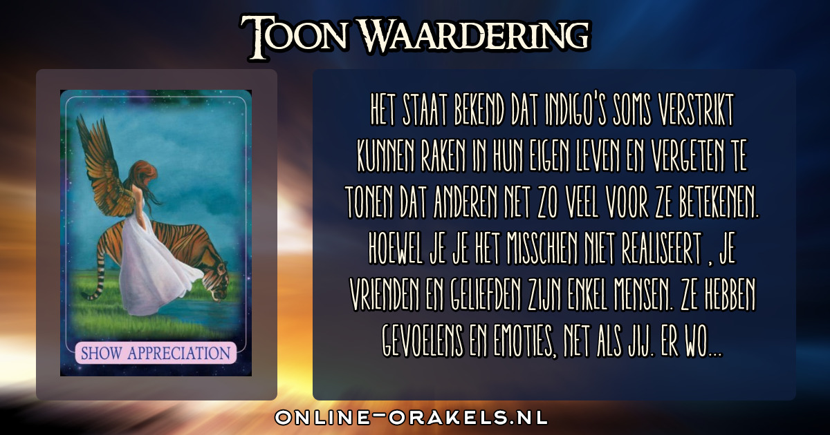 Toon Waardering | Indigo engelenkaarten | Online Orakels