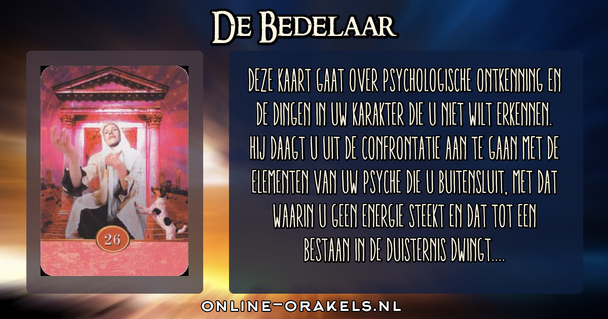De Bedelaar | Wijsheid kaarten | Online Orakels