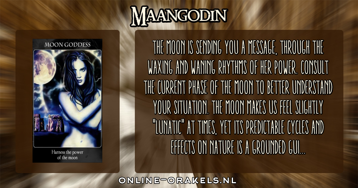 Maangodin | Crystal winds orakel | Online Orakels