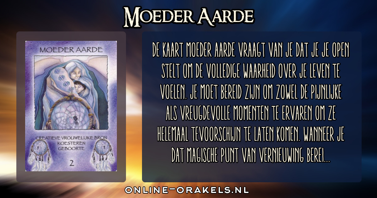 Moeder Aarde | De kracht van het wiel | Online Orakels