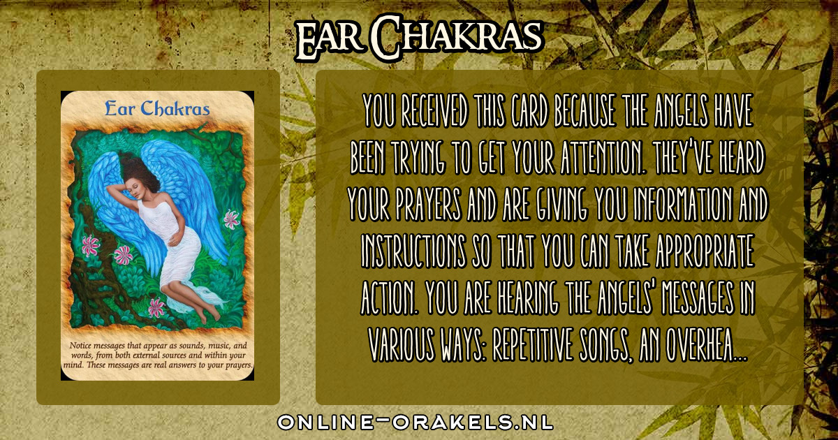 Ear Chakras | Engelentherapie orakel | Online Orakels