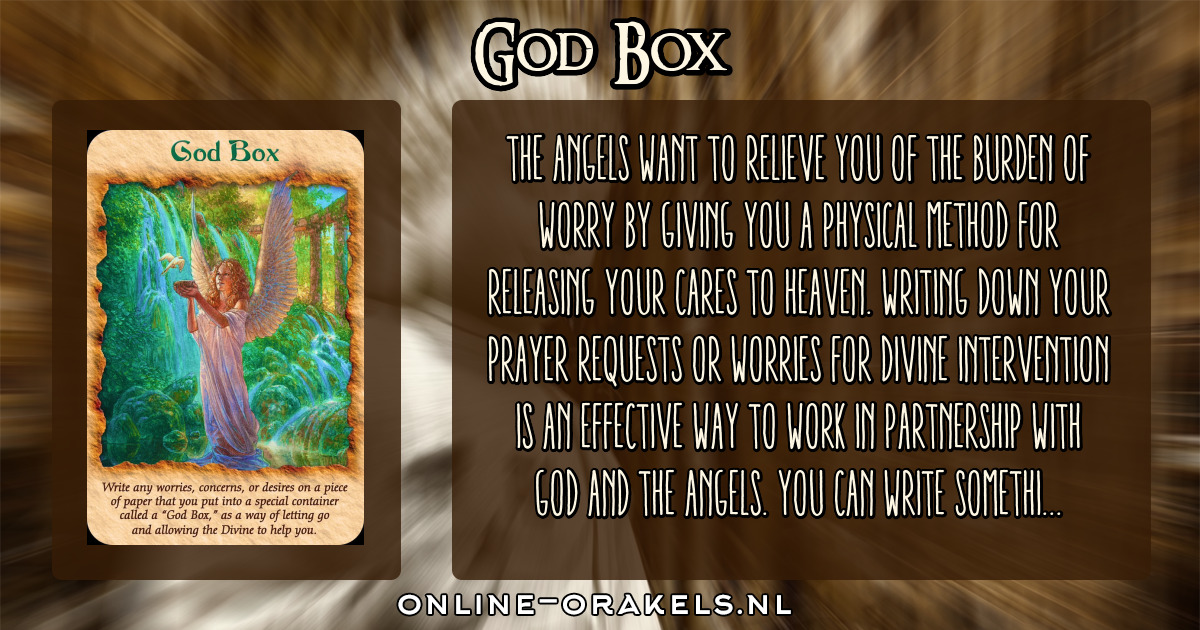 God Box | Engelentherapie orakel | Online Orakels
