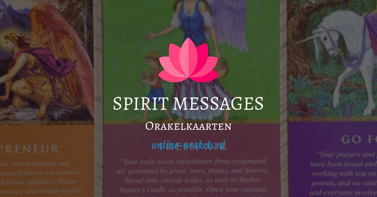 Spirit messages | Orakelkaarten | Online Orakels