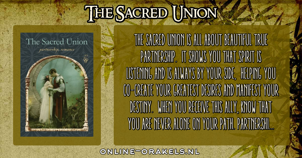 The Sacred Union | Wisdom of the hidden realms | Online Orakels