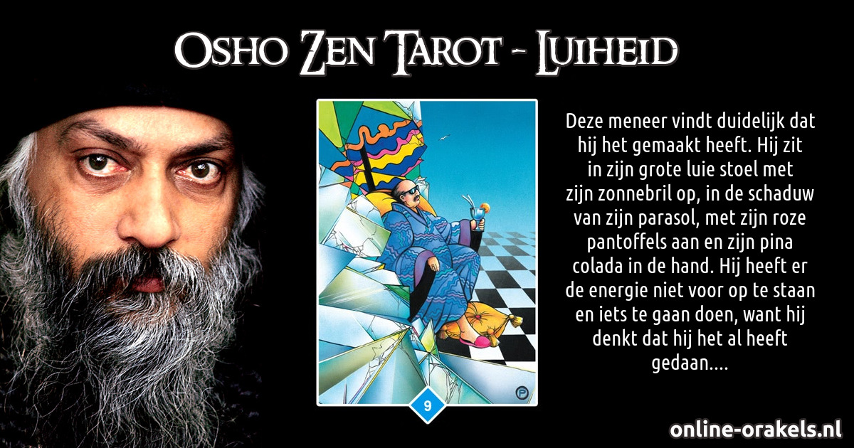 Luiheid | Osho-Zen tarot | Online Orakels
