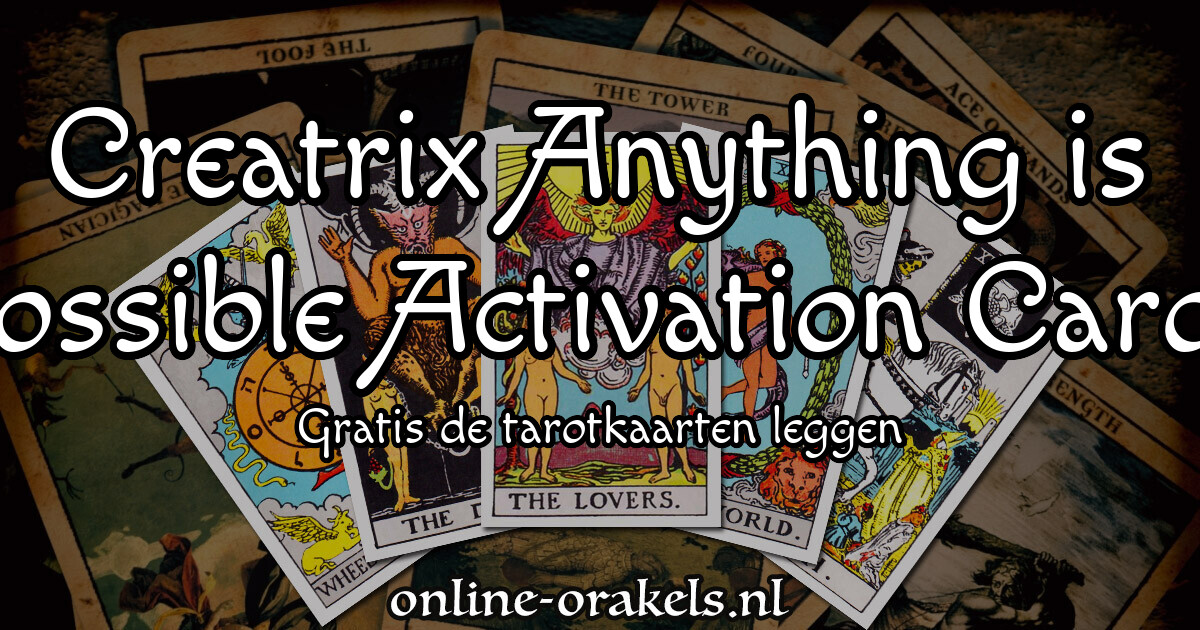 Tarot-deck Creatrix Anything is Possible Activation Cards | Tarot ...