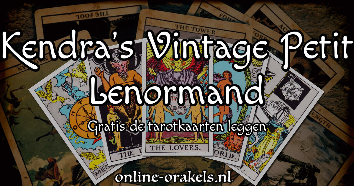 Tarot-deck Kendra's Vintage Petit Lenormand | Tarot | Online Orakels